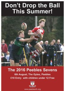 Peebles 7s Peebles Rugby Club, The Gytes, Peebles: Preview