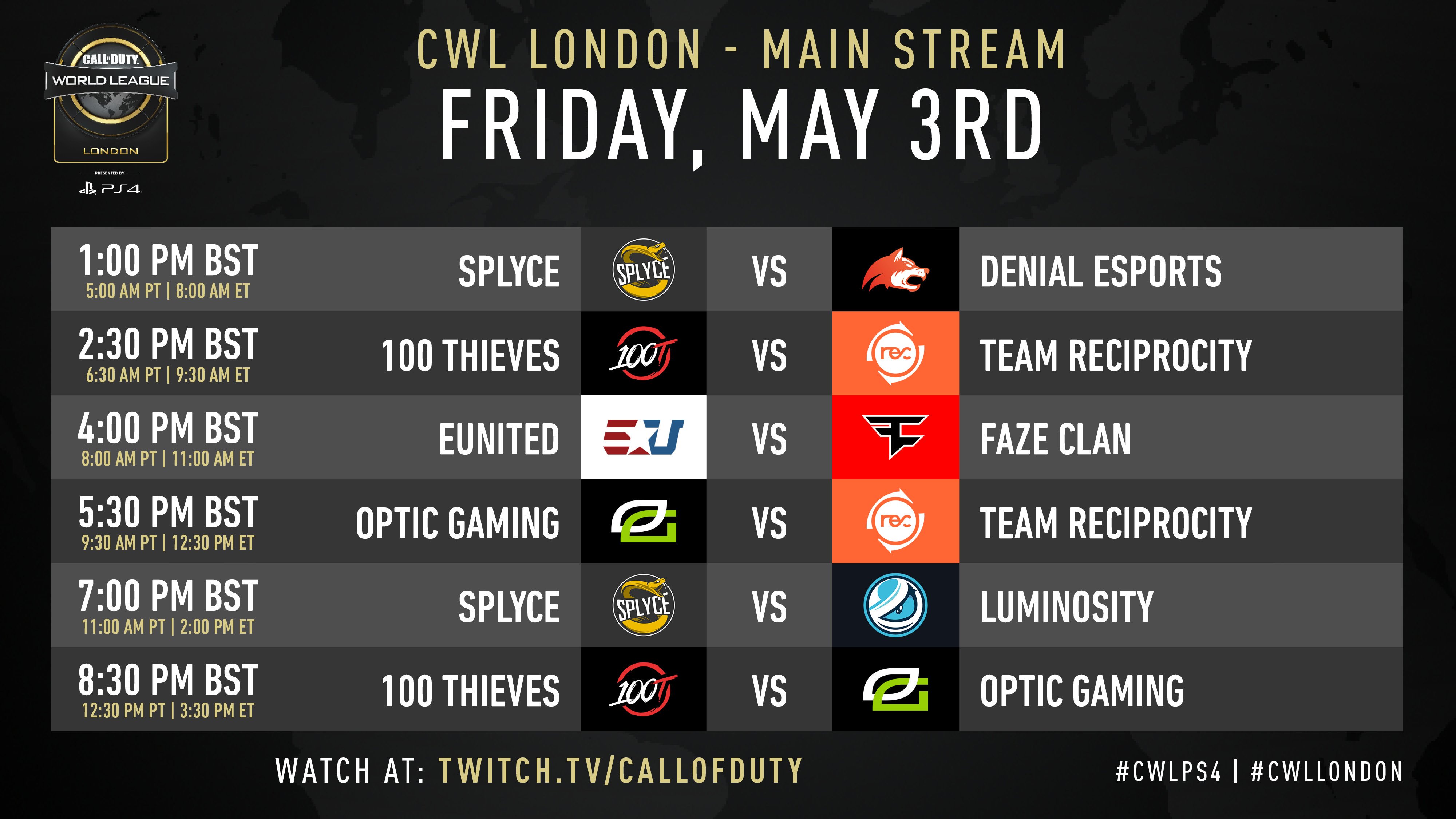 Call of Duty London 2019. Spectator preview.