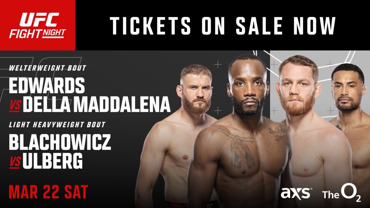 UFC Fight Night London tickets 2026 | 🥋🥊 The O2 | Latest news