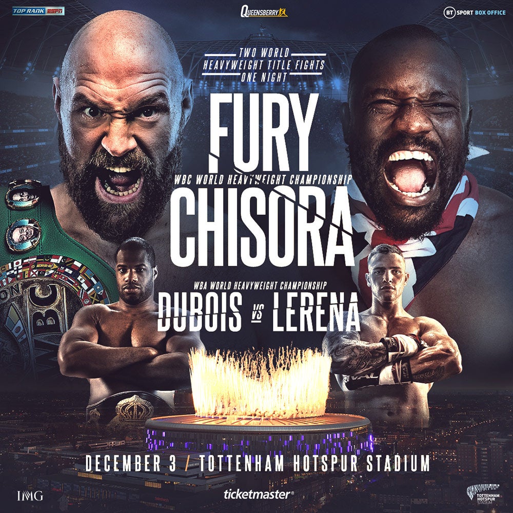 Fury v Chisora tickets | 🥊 Heavyweight Boxing | Spectator info