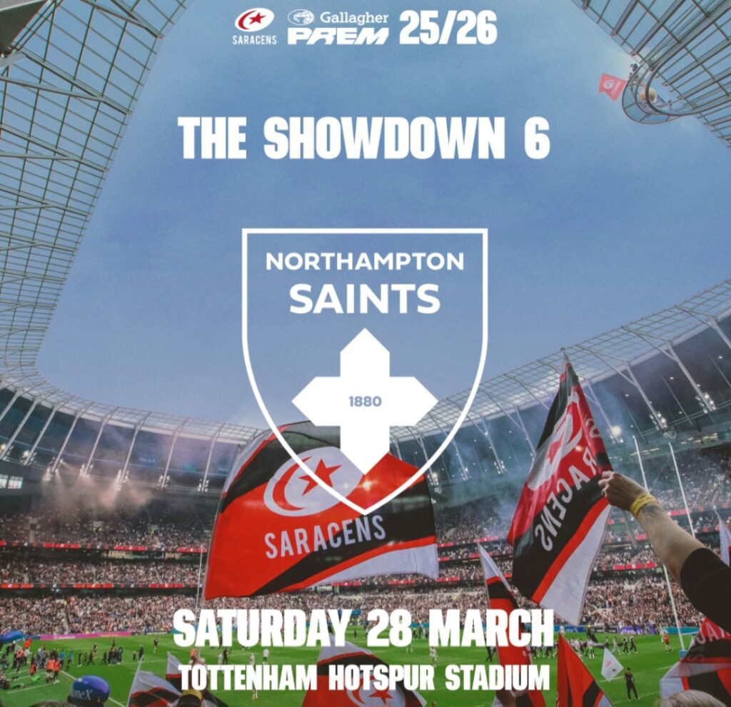 The Showdown tickets 2026 | 🏉 Saracens v Northampton Saints
