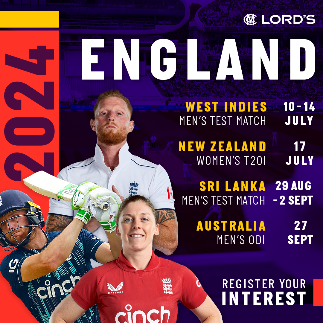 England Test match Lord's | 🏏 Cricket | Preview and ticket info